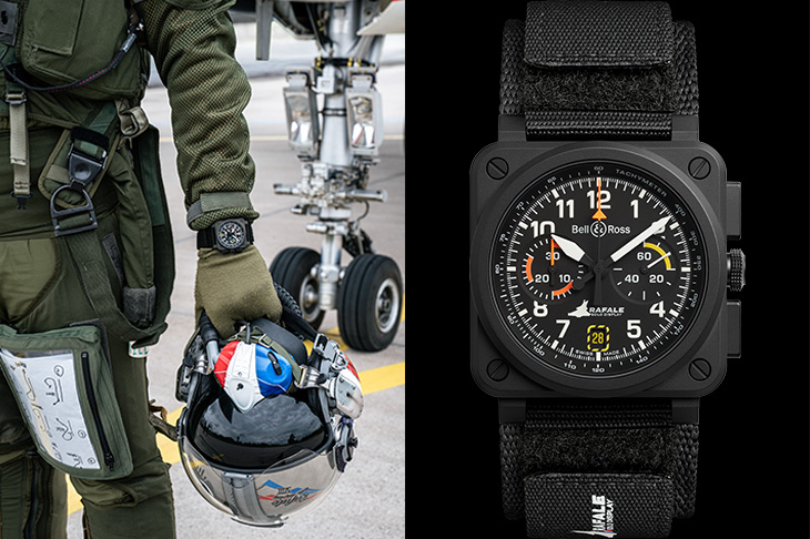 BELL & ROSS為法國空軍Rafale戰機隊設計BR-03 Chrono Rafale Solo Display計時限量腕錶 - 城邦國際名表