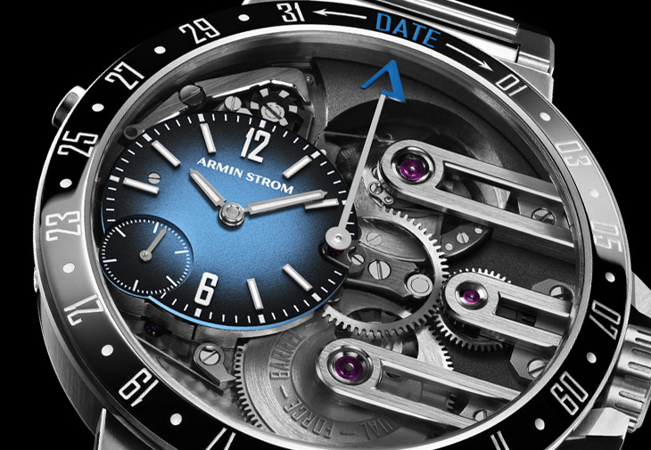 按需指示日期 ARMIN STROM System 78 Orbit 檸檬綠與冰藍色限量腕錶 - 城邦國際名表