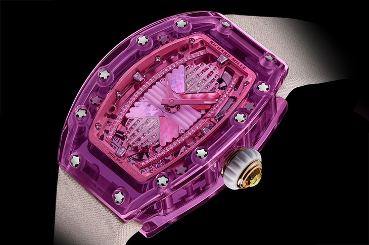 鑲鑽彩色藍寶石！RICHARD MILLE全新RM 07-02藍寶石自動上鍊腕錶 - 城邦國際名表