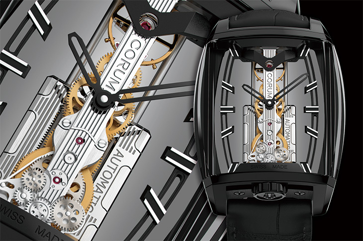 少見的線性上鍊設計 CORUM Golden Bridge金橋自動腕錶 - 城邦國際名表